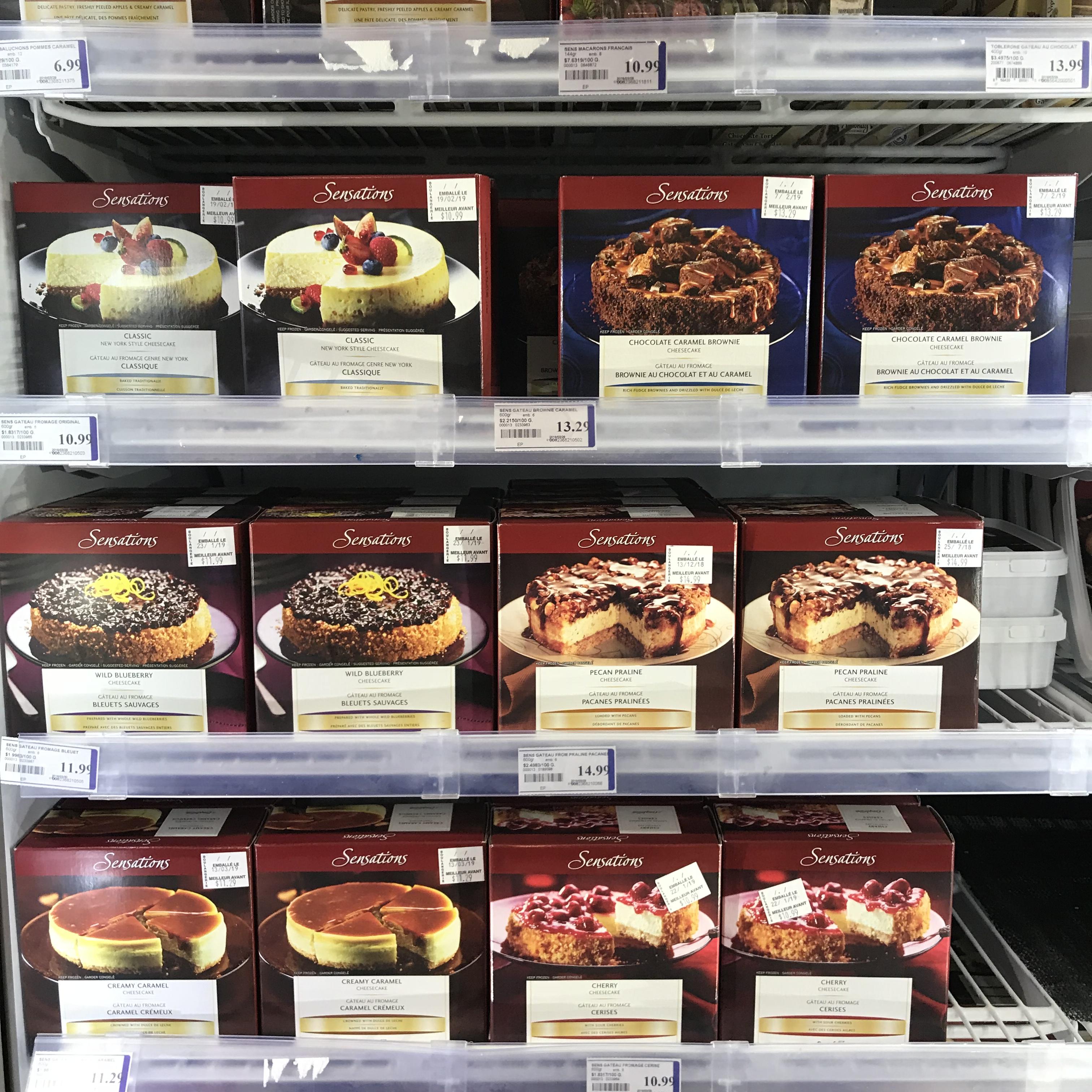 Gâteaux surgelés Sensation • IGA ALIMENTATION Beaubien et Fille